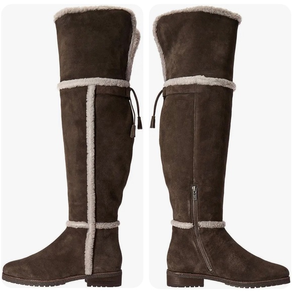 Frye | Shoes | Frye Tamara Genuine Shearling Otk Over The Knee Winter ...